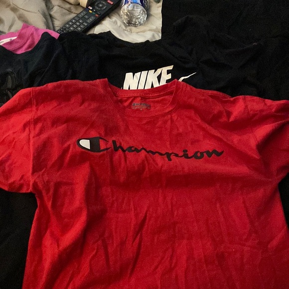 Champion | Shirts | Mens Medium Red Champion T Shirt | Poshmark